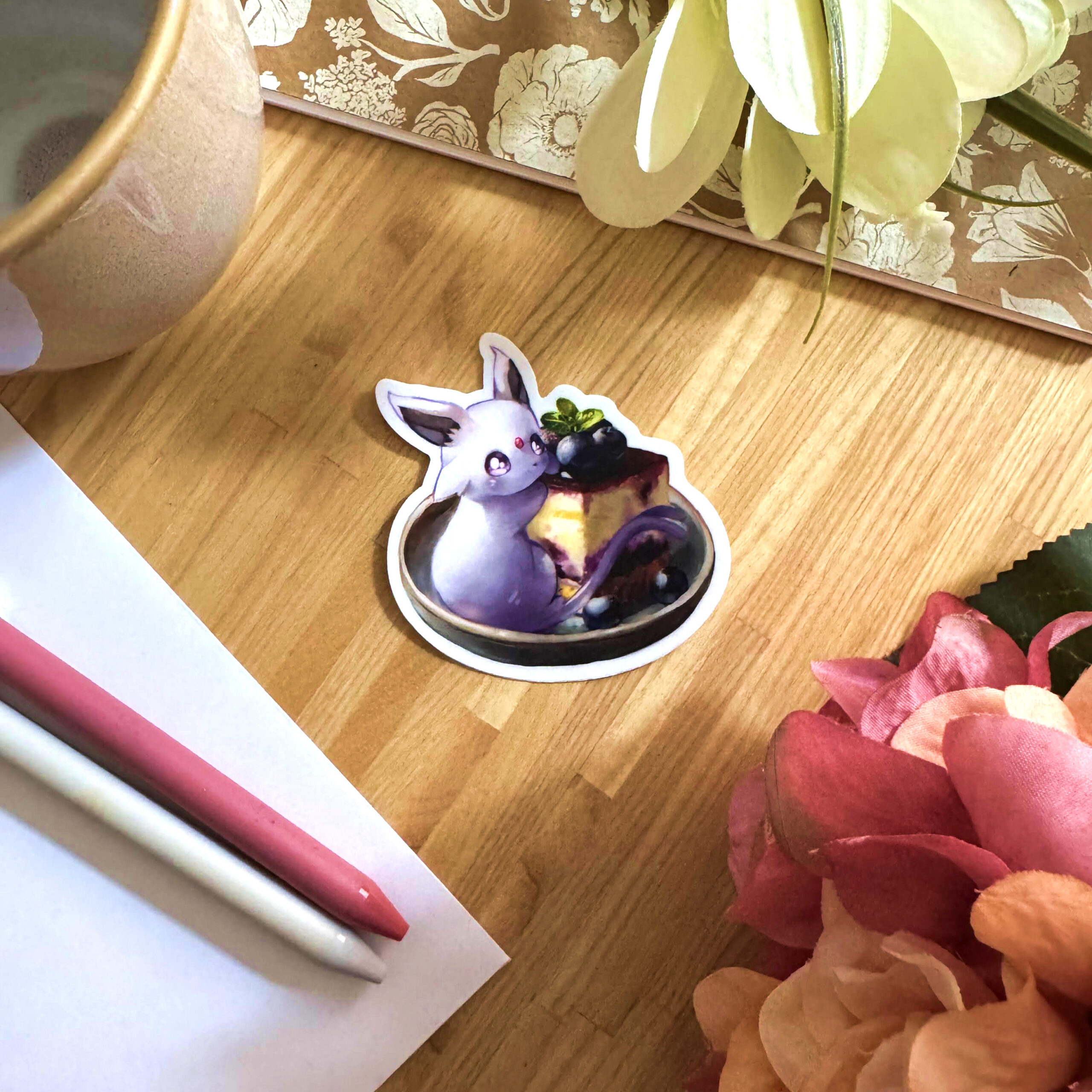 Sticker: Espeon – fluffybiscotti